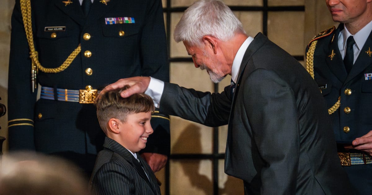 Brave schoolboy Šimon Malý honoured for saving his grandfather’s life ...