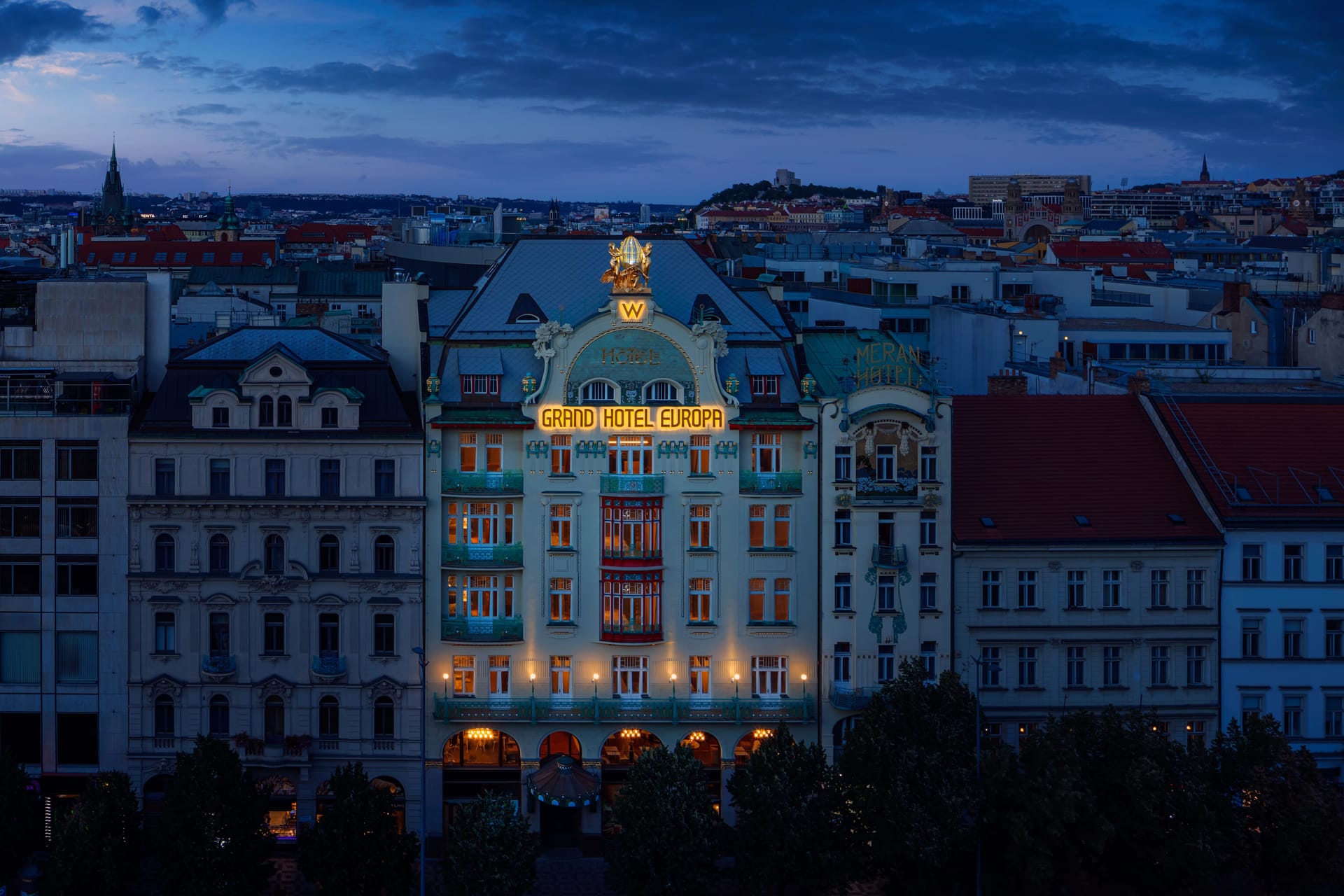 Grand Hotel Evropa: Prague's stunning Art Nouveau building opens under ...